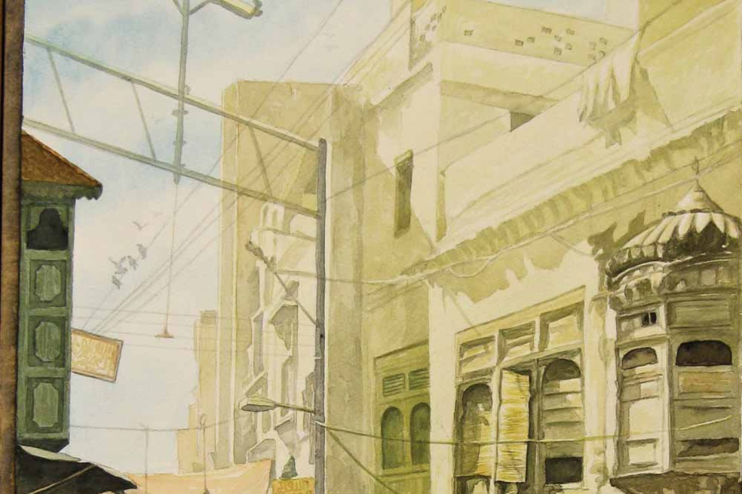 Lahore woodcut | Fountain Ink